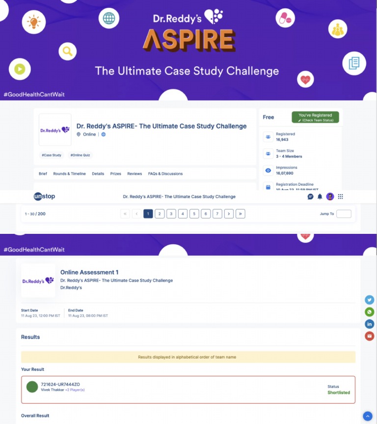 Dr. Reddy Aspire | PDF