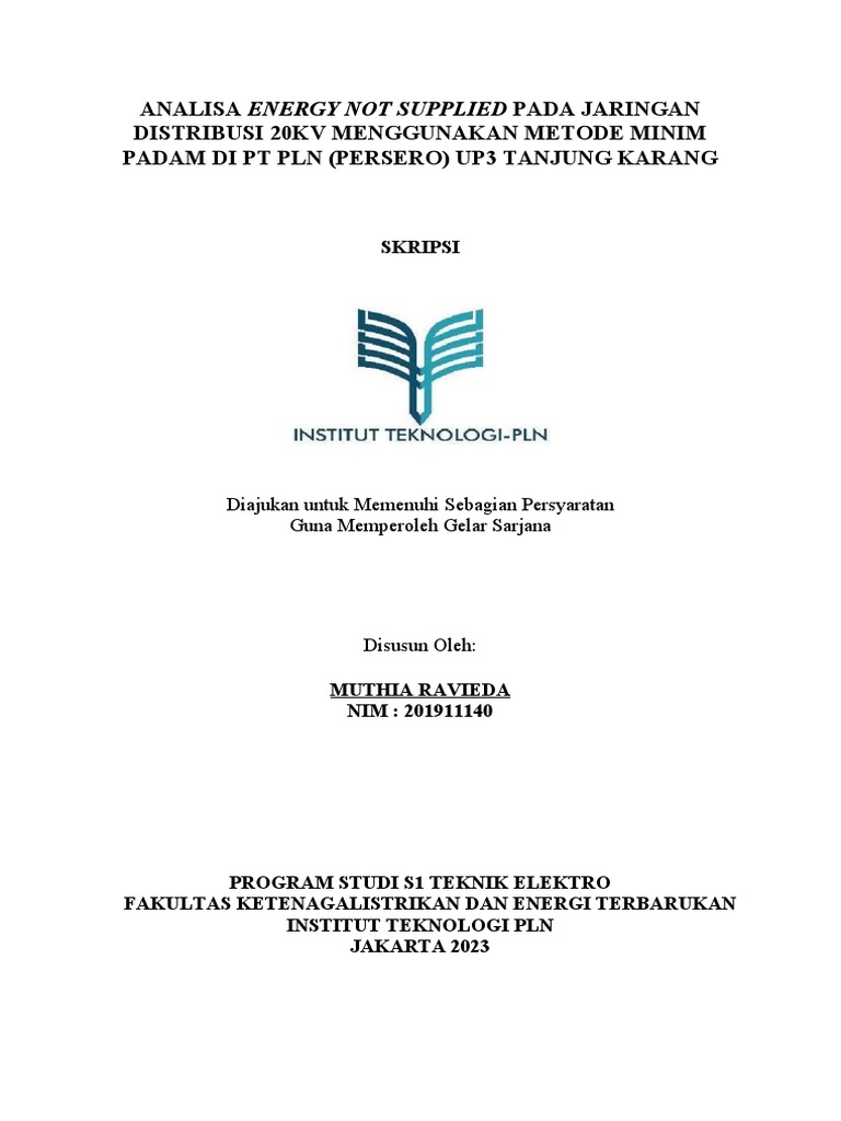 Halaman Awal Skripsi | PDF