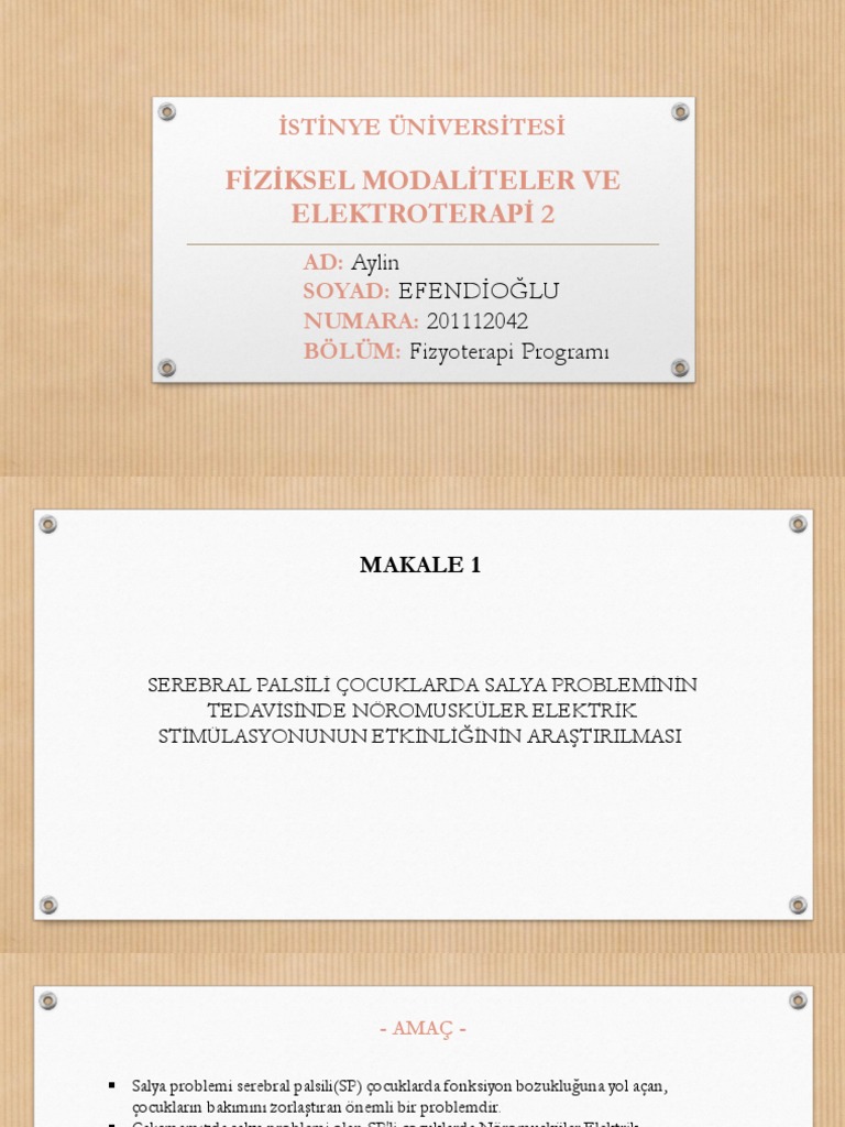 Elektroterapi Ödev 2 | PDF