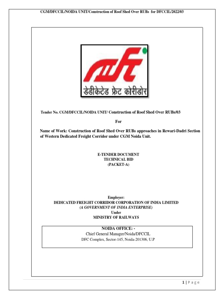 RUB Shed Roof Tender - Document Roofshed C3XF | PDF | Business | Economies