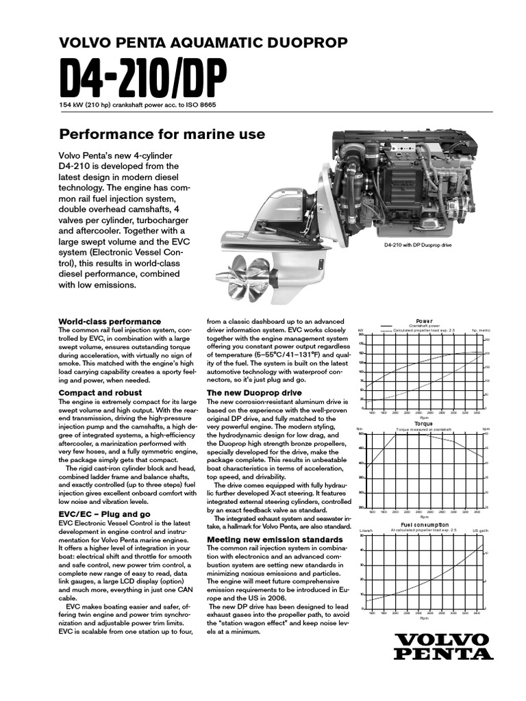 Volvo Penta Duoprop - EN | PDF | Engines | Diesel Engine