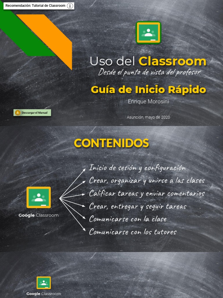 Classroom - Profesores - Quick Reference | PDF