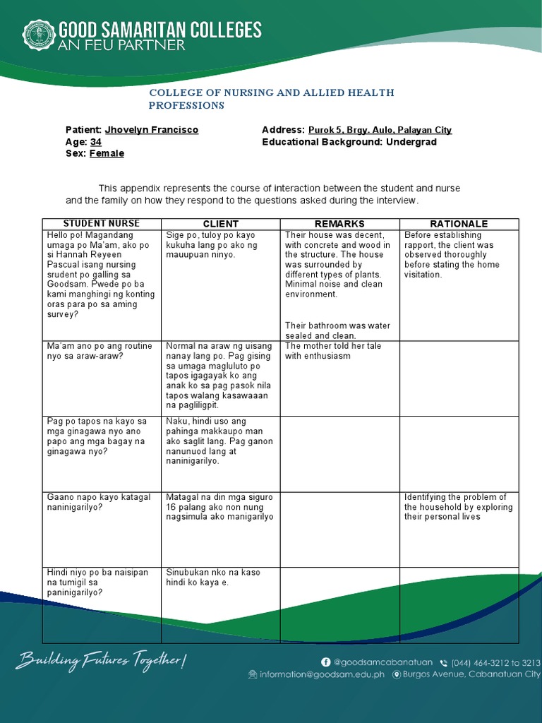 Process Recording - Orientation Phase | PDF