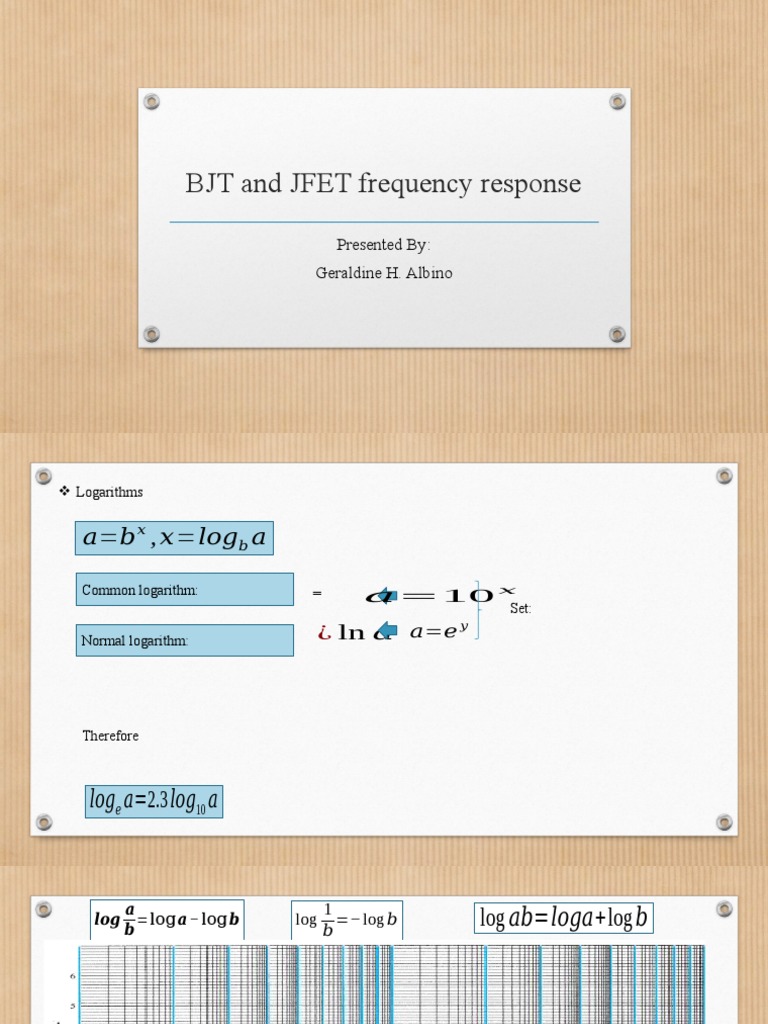 BJT and JFET Frequency Response | PDF