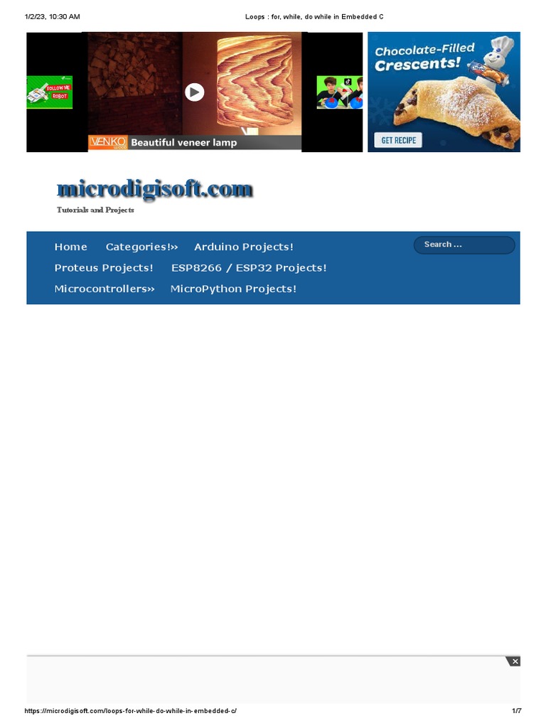 Loops For While Do While In Embedded C Pdf