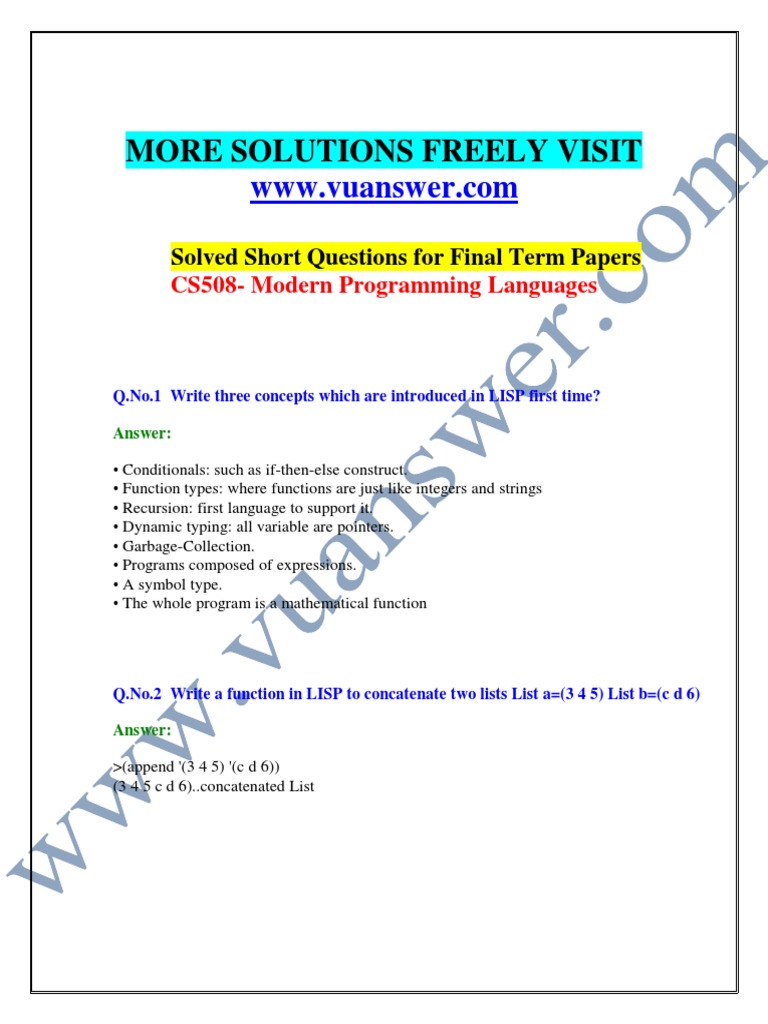 CS508 Short Notes | PDF | Variable (Computer Science) | Pointer ... CS508 Short Notes | PDF | Variable (Computer Science) | Pointer ...