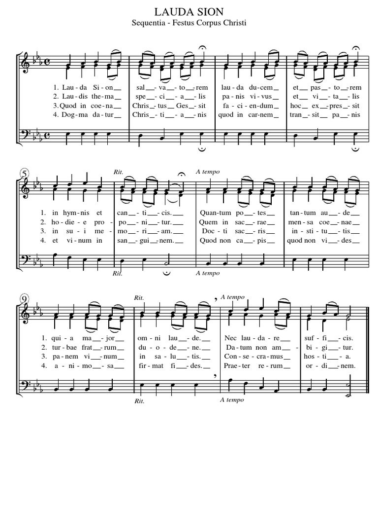 Lauda Sion | PDF