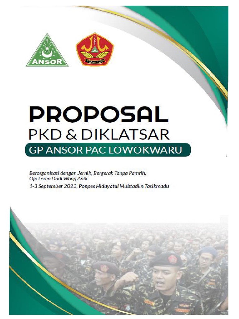 Proposal PKD & Diklatsar 2023 | PDF