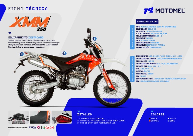 Ficha Tecnica XMM 250 | PDF