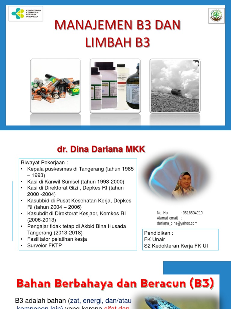Manajemen b3 Dan Limbah b3 | PDF