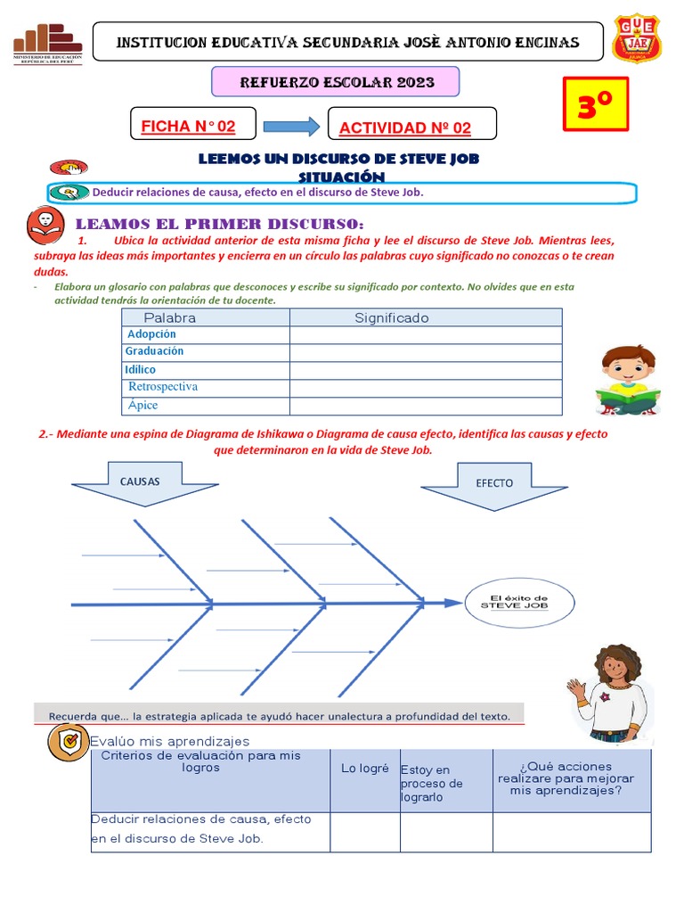 Ficha de Refuerzo 2 - Act. 02 | PDF