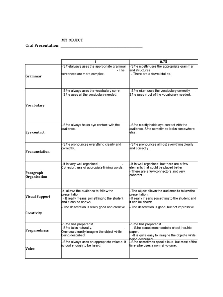 Describing An Object | PDF | Vocabulary | Learning