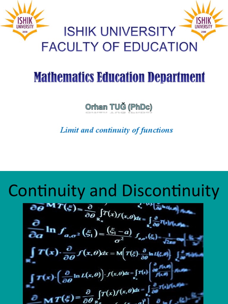 Limit And Continuity Of Functions Pdf