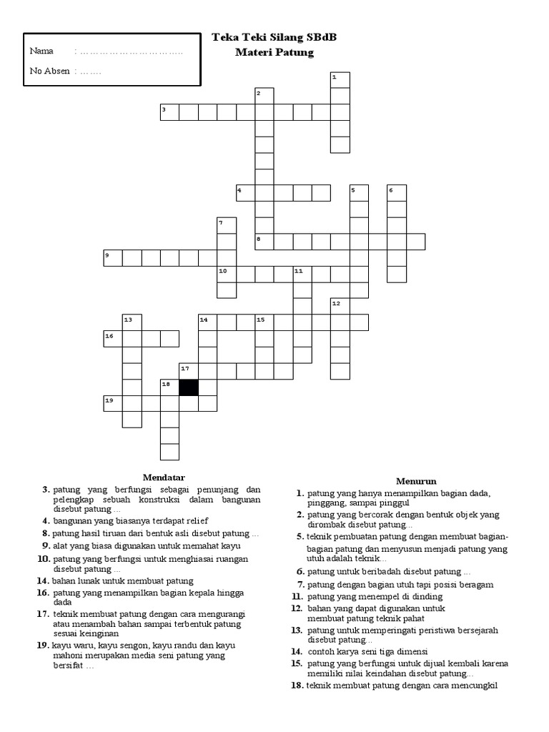 Tts SBDB Materi Patung | PDF
