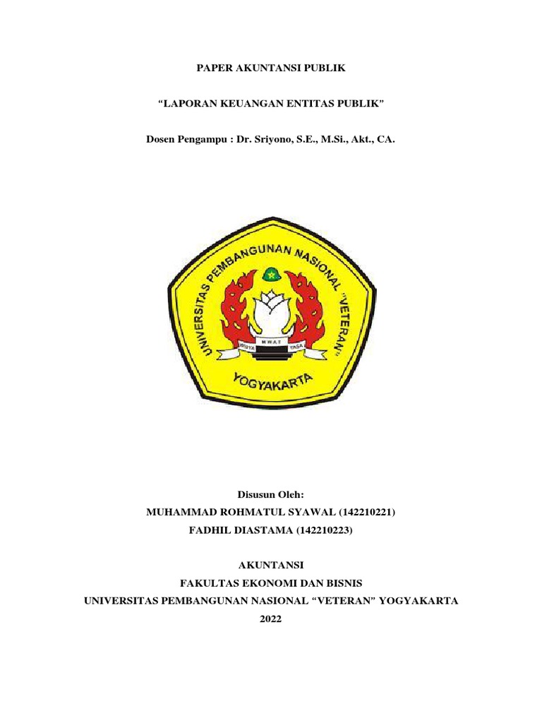 Paper Akuntansi Publik | PDF