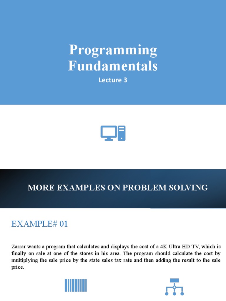 Pf Lec03 Problem Solving Algorithms And Flow Charts 27 01 2023 Pdf 