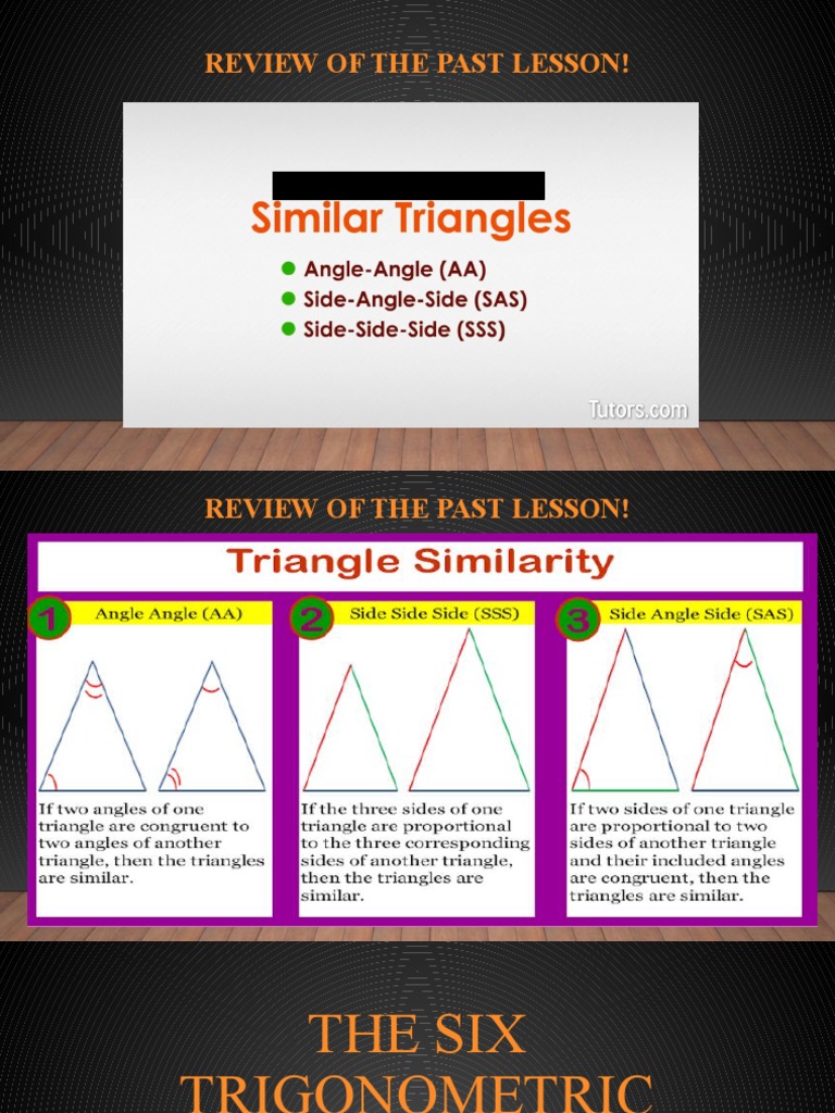 G9 Math Q4 Week 1 2 Six Trigonometric Ratio Pdf Trigonometric