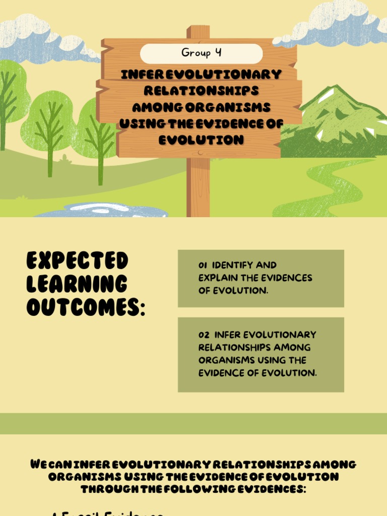 Evolutionary Relationships Using Evidences of Evolution | PDF