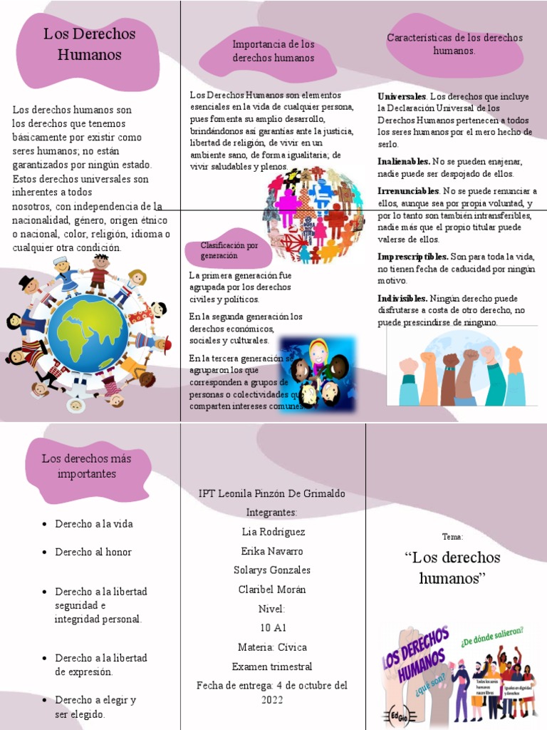 Triptico Lia | PDF | Derechos humanos | Teorías políticas