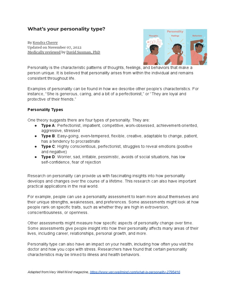 TEXT What's Your Personality Type?-2 | PDF