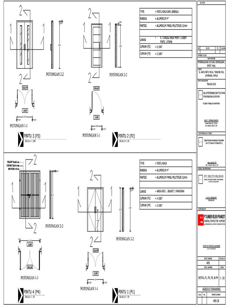 (Ad) 033-044a Ars Serbaguna Kusen Pintu Dan Jendela-Model 3 | PDF