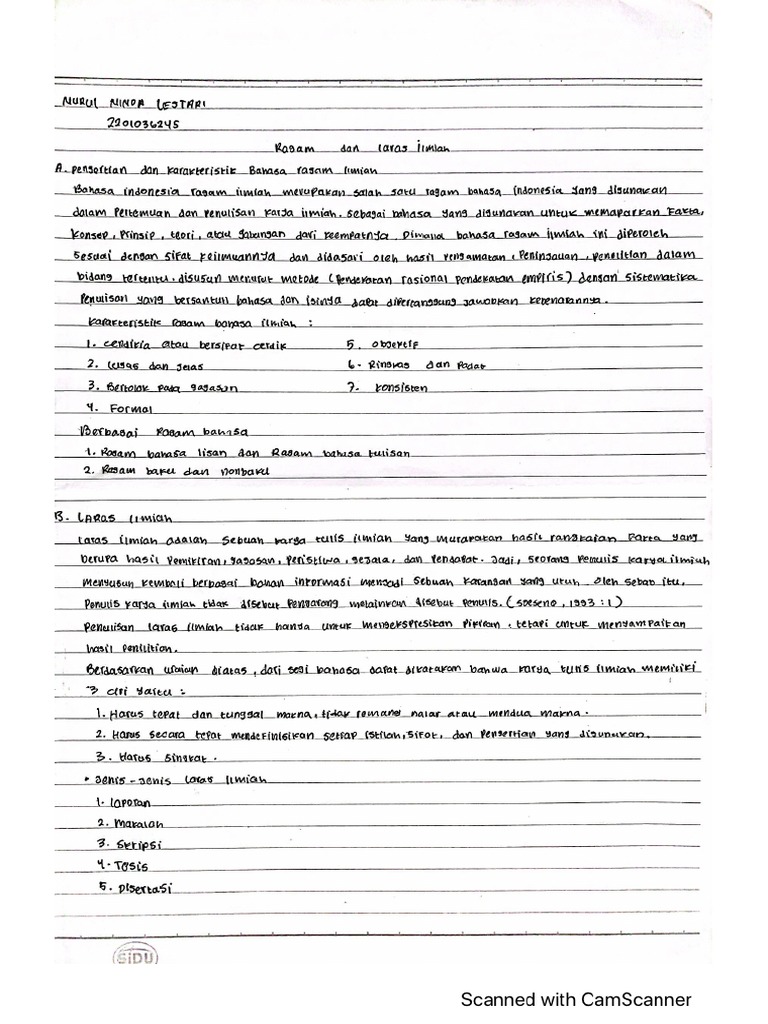 Nurul Ninda L BINDO TGS 1 | PDF