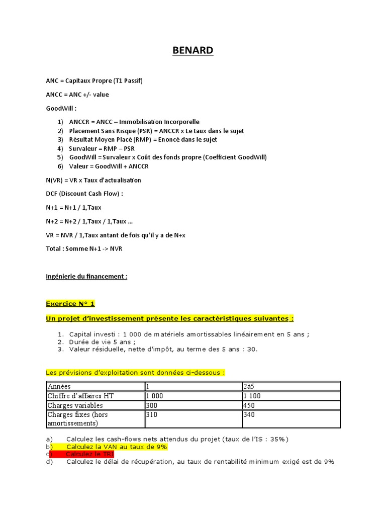 Fiche 2 | PDF | Goodwill (Comptabilité) | Dépréciation