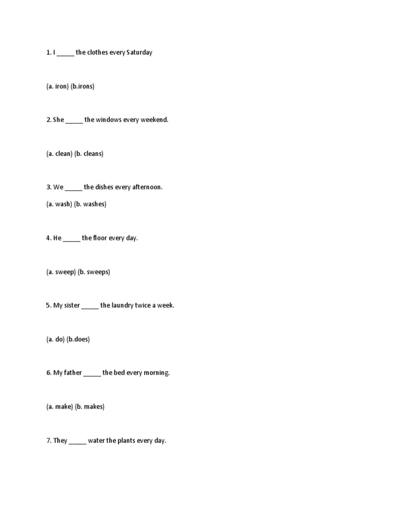 Soal Simple Present 2 | PDF