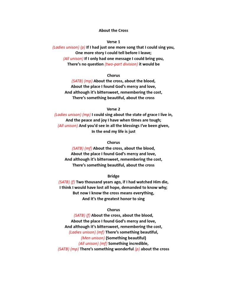 The Beauty of the Cross | PDF | Art | Poetry