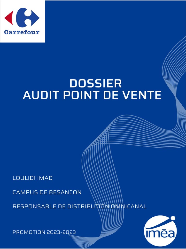 Dossier Surface D'audit (Dossier Final 1) | PDF | Inventaire | Fromage