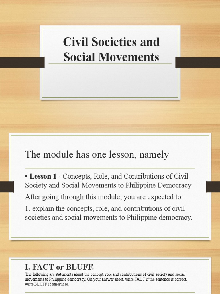 Q2-M11 - Civil Societies and Social Movements | PDF | Civil Society | Non Governmental Organization