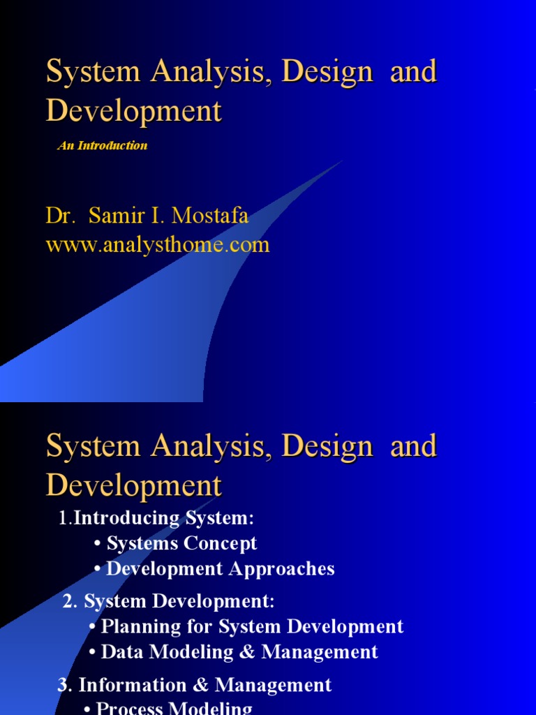 Introduction To Systems Analysis | PDF | System | Systems Theory