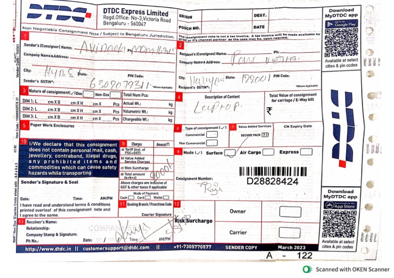 Laptop Bill 05may | PDF