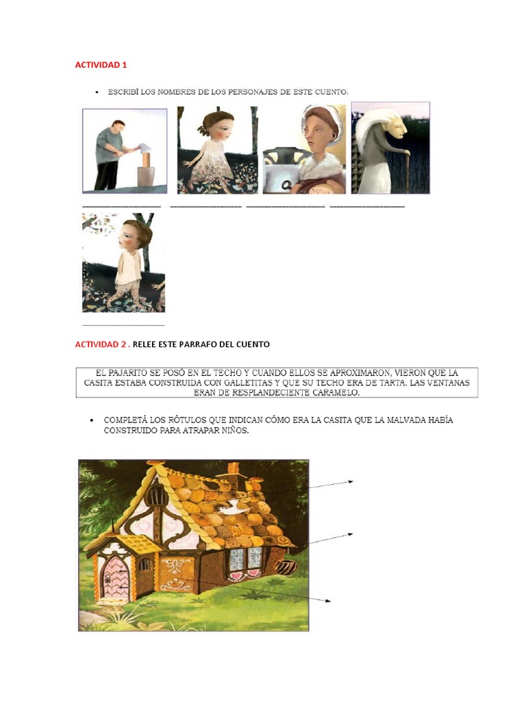 Continuidad Hansel y Gretel | PDF | Hogar, jardinería y bricolaje