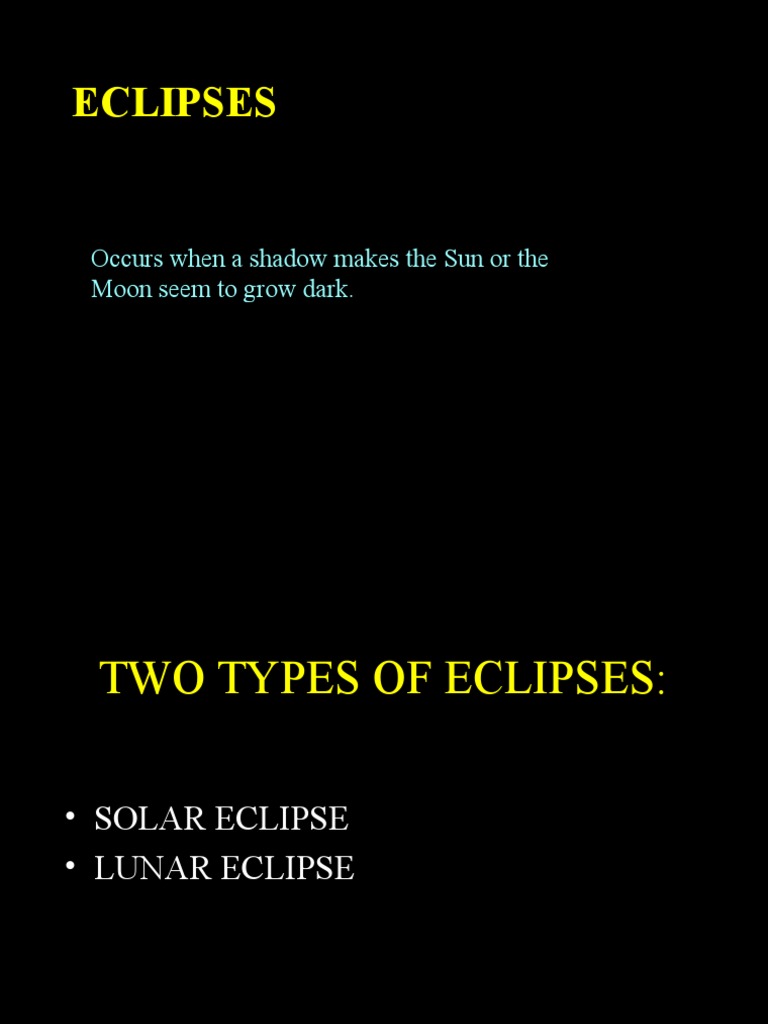 Eclipses | PDF