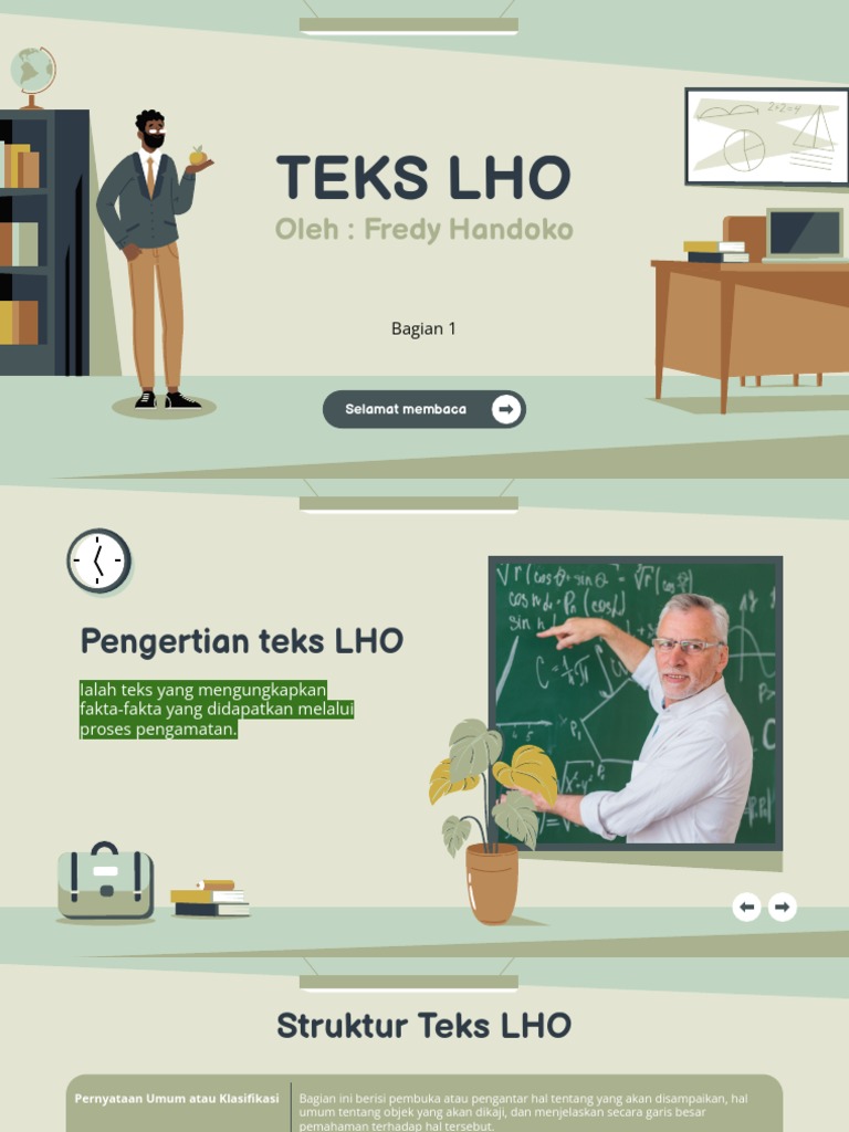 Lampiran 1 Materi Teks Lho 1 | PDF