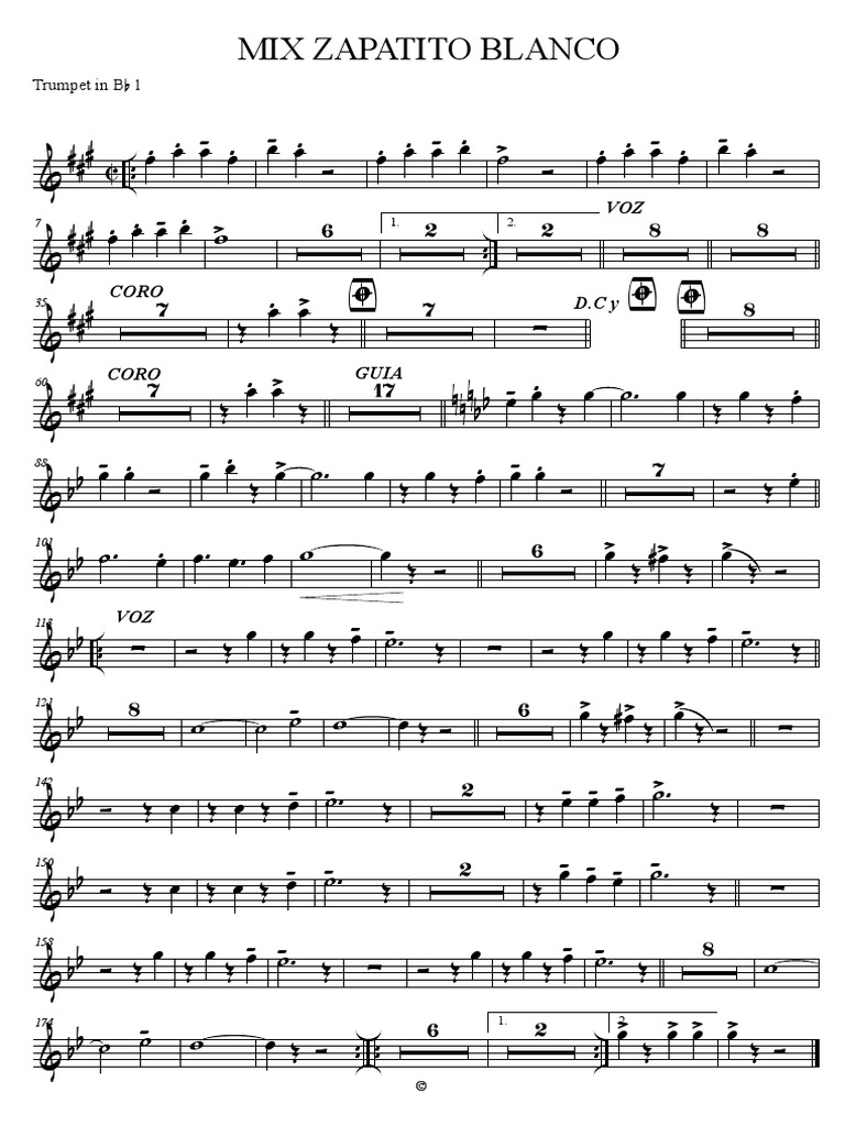 MIX Zapatito Blanco TROMPETA 1 | PDF