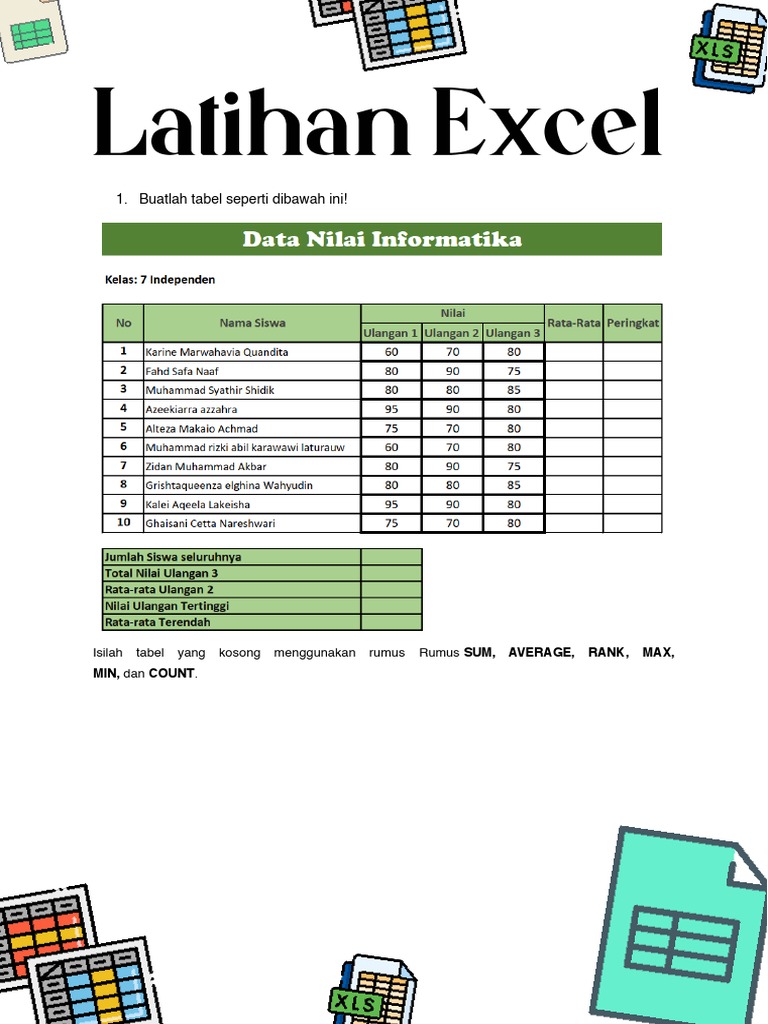 Latihan Excel | PDF