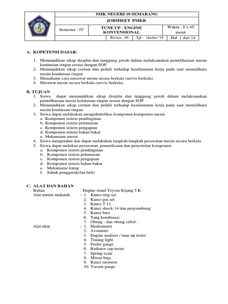 Job Sheet Dan LKS PMKR | PDF