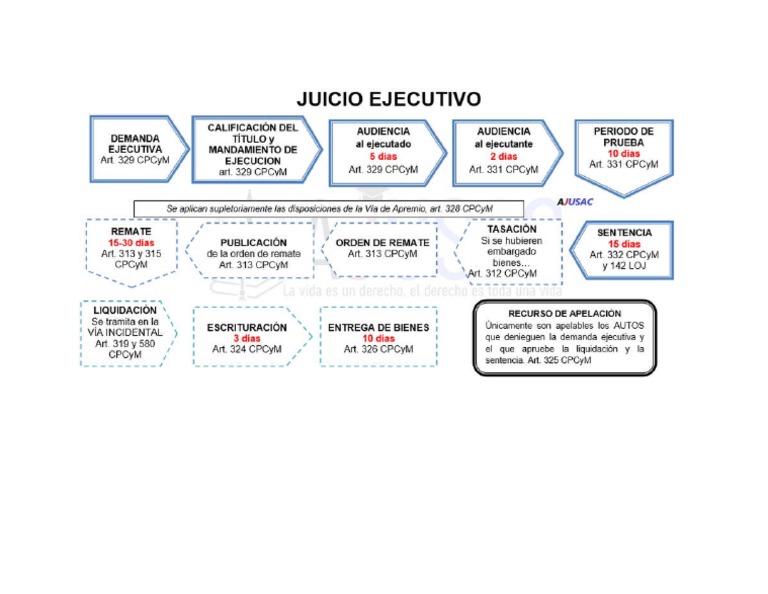 Esquema Juicio Ejecutivo | PDF