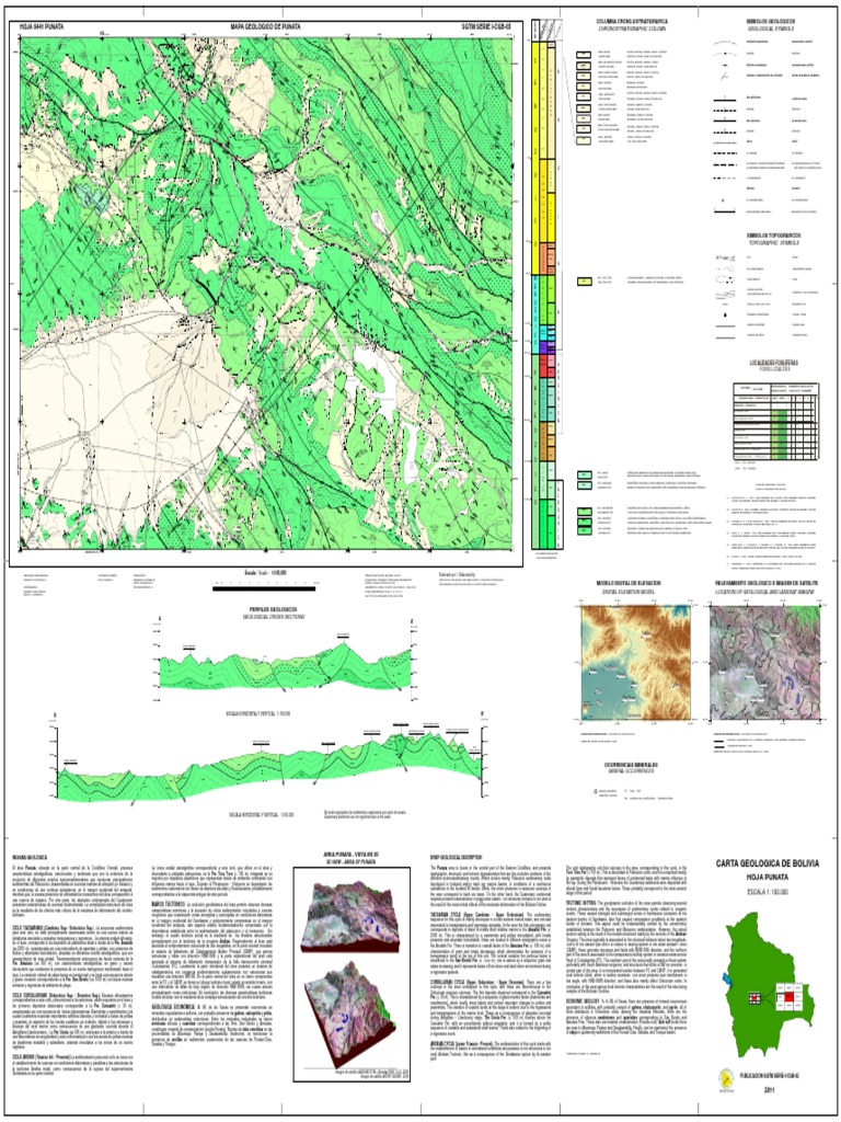 Mapa Geologico Punata Serie I CGB 65 | PDF