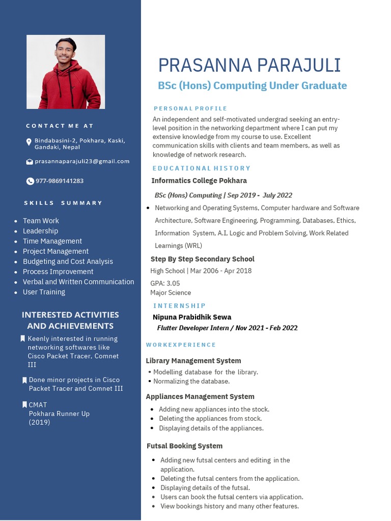 Prasanna Parajuli CV | PDF