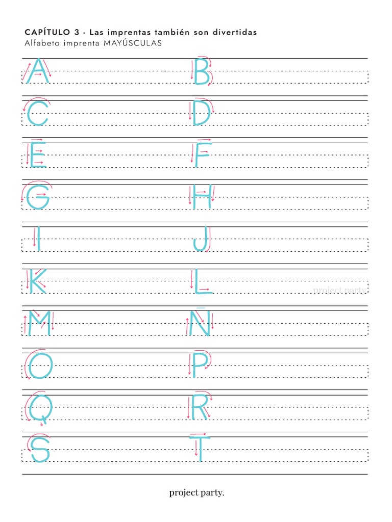 2 - Alfabeto Imprenta MAYÚSCULA | PDF