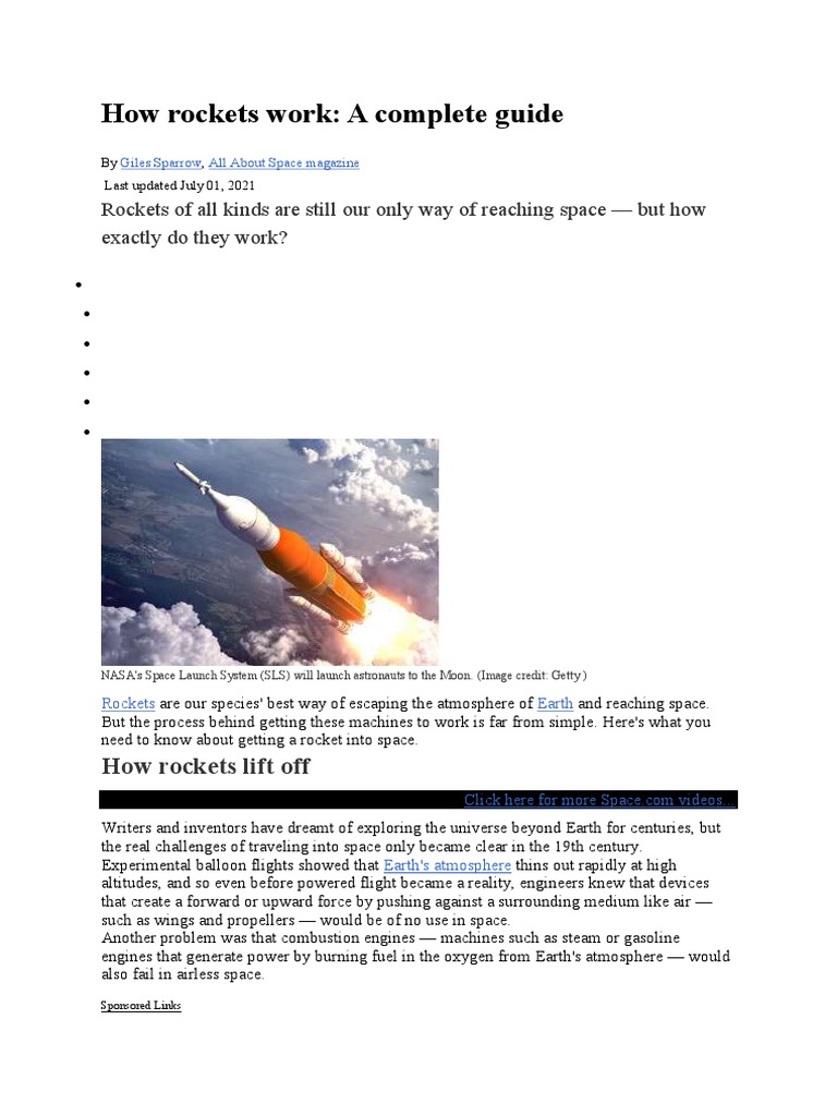 How Rocket Fly | PDF | Rocket | Rocket Engine