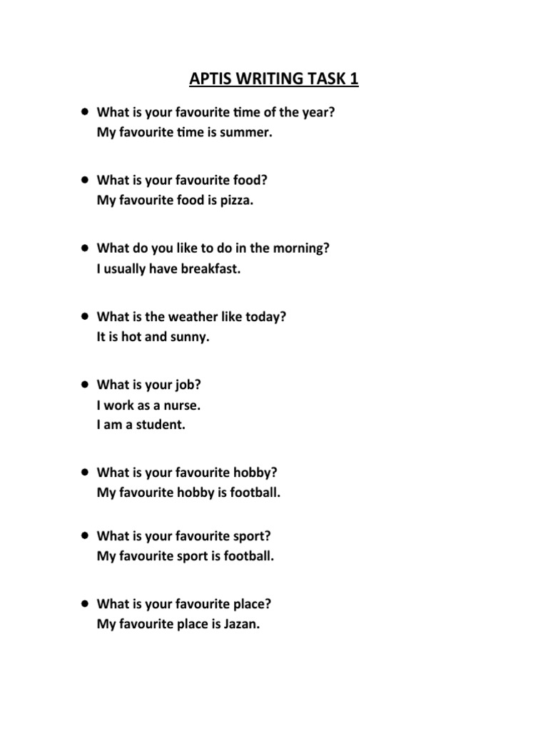 Writing +sample Answers | PDF