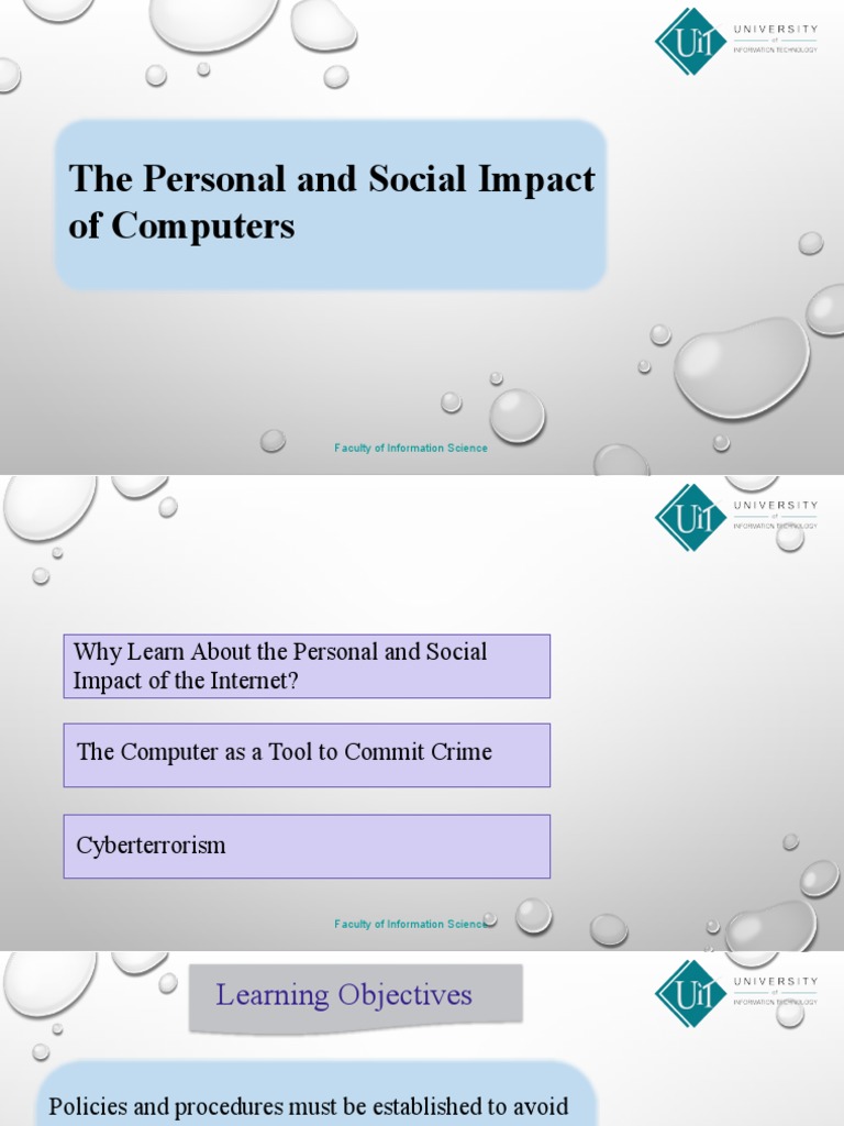 Ch9 (A) The Personal and Social Impact of Computers | PDF