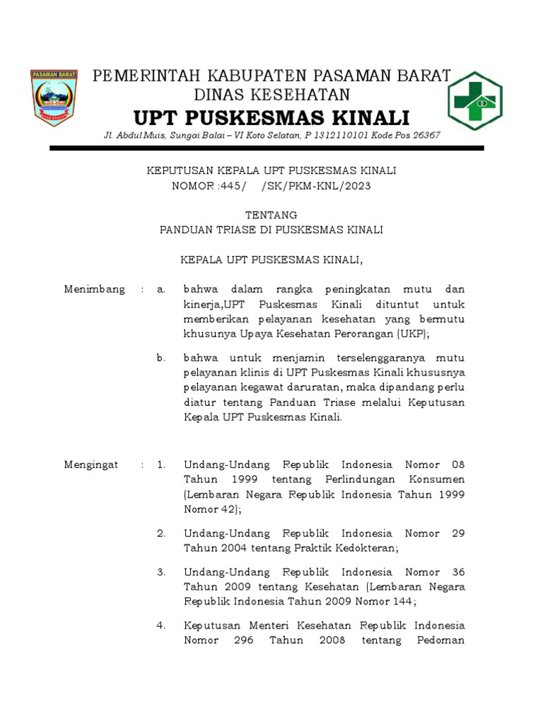 SK Triase 2023 | PDF