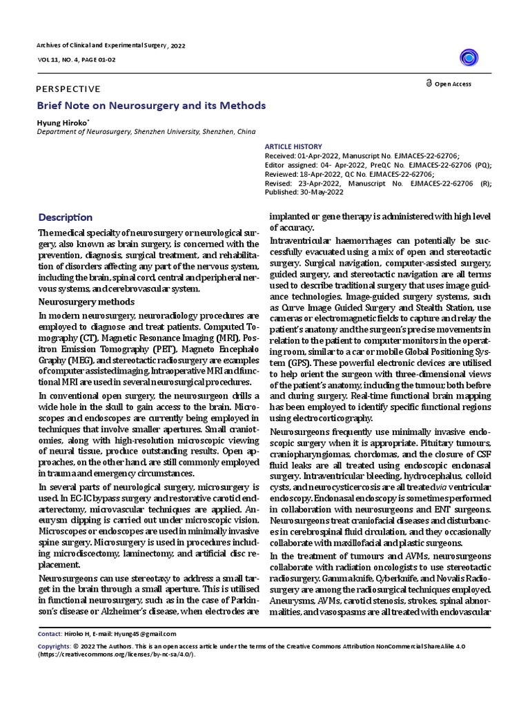 brief-note-on-neurosurgery-and-its-methods | PDF