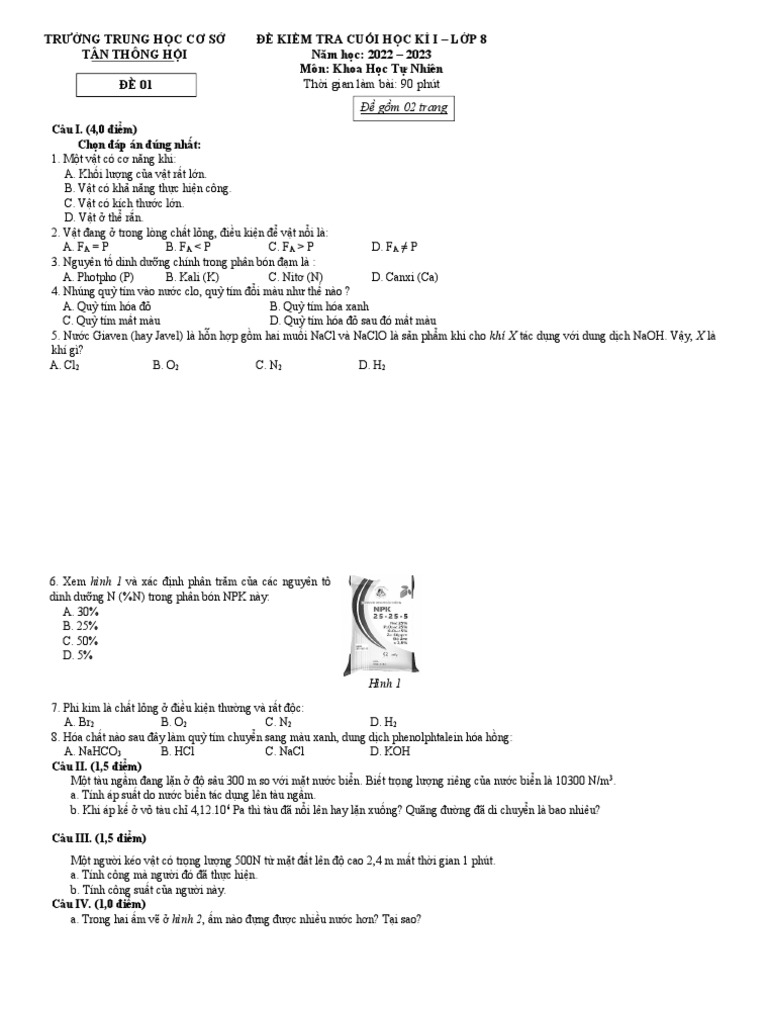 KHTN8-TanThongHoi-CuChi-deda-matran-pdf - THCS Tân Thông H I Phòng GD C Chi S GD - DT TP H Chi ...