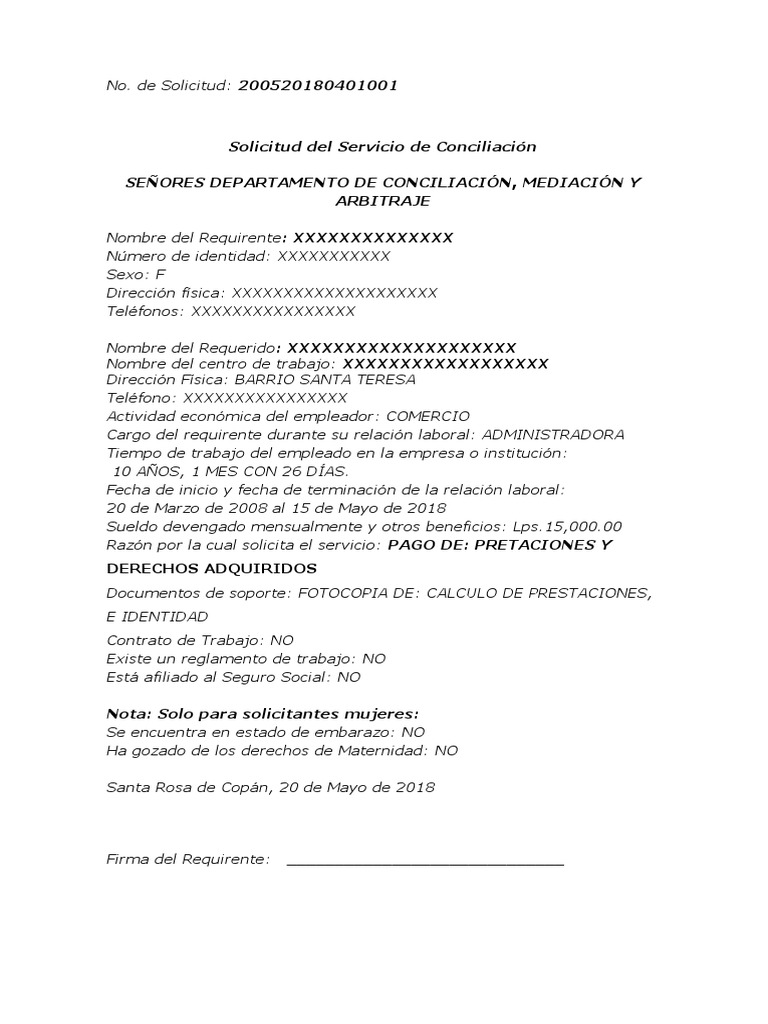 Formato de Solicitud | PDF